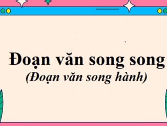 Đoạn văn song song (Đoạn văn song hành) - Lớp học Ngữ văn
